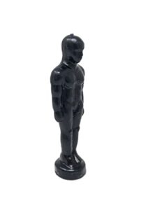 black male hoodoo image candle (hexing)