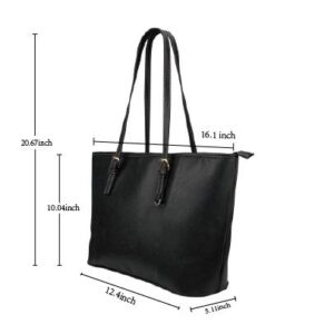 InterestPrint Black Spider and Torn Web Women Handbag Shoulder Bags Tote PU Leather Handbag