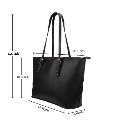 InterestPrint Black Spider and Torn Web Women Handbag Shoulder Bags Tote PU Leather Handbag