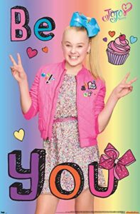 trends international jojo siwa – be you wall poster, 22.375″ x 34″, unframed version