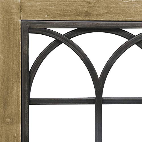 FirsTime & Co. Willow Farms Window Wall Plaque Set, 31.5" H x 12" W (Each), Brown, Silver, Metallic Gray