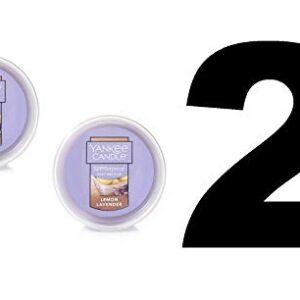 Yankee Candle 2 Lemon Lavender Scenterpiece Easy Meltcup Wax Melt Cup (NET WT 2.2 OZ | 61g Each)