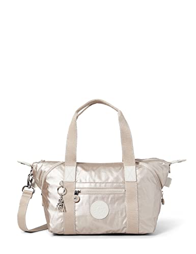 Kipling Art Mini, Silver (Metallic Glow)