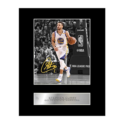 iconic pics Stephen Curry Print Signed Mounted Photo Display Printed Autograph