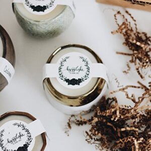 Hyggelight | The Growing Candle. Tired of Tossing Empty Candles? Try Our Less-Waste Solution. 10 oz, 55 hr Burn Time, 100% Soy Wax, Cotton Wick, Handmade Reusable Pot. (Sandalwood + Vanilla, Clara)