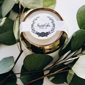 Hyggelight | The Growing Candle. Tired of Tossing Empty Candles? Try Our Less-Waste Solution. 10 oz, 55 hr Burn Time, 100% Soy Wax, Cotton Wick, Handmade Reusable Pot. (Sandalwood + Vanilla, Clara)