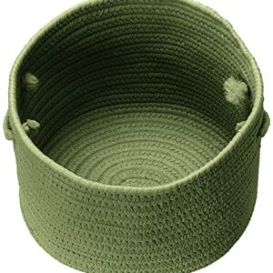 Colonial Mills Boca Raton Braided Polypropylene Moss Green 14"x10" Utility Basket