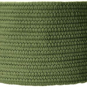 Colonial Mills Boca Raton Braided Polypropylene Moss Green 14"x10" Utility Basket