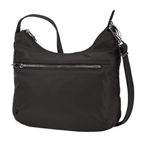 Travelon Women's Anti-Theft Tailored Hobo, Onyx, One Size