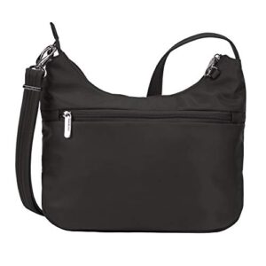 Travelon Women's Anti-Theft Tailored Hobo, Onyx, One Size