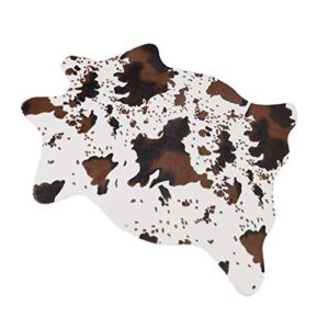 mustmat cute cow print rug fun faux cowhide area rug nice for decorating kids room 29.5″ w x 43.3″ l