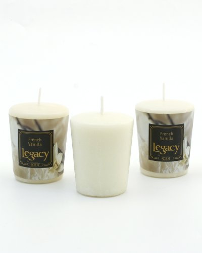 Root 20 Hour Votive Candles, French Vanilla Scent, Ivory, 18-Pack Box