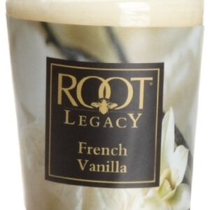 Root 20 Hour Votive Candles, French Vanilla Scent, Ivory, 18-Pack Box