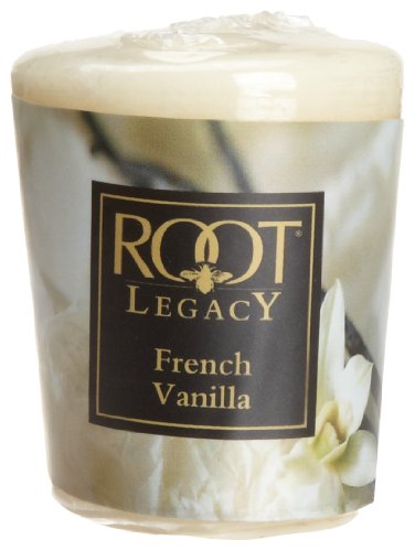 Root 20 Hour Votive Candles, French Vanilla Scent, Ivory, 18-Pack Box