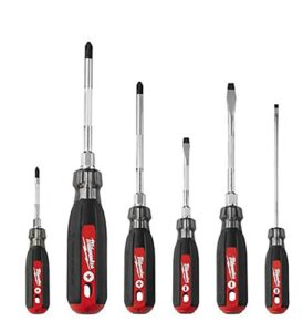 milwaukee 6pc cushion grip screwdriver kit