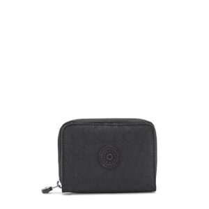 kipling women’s money love, rfid anti-hacker technology, polyester zip closure wallet, black noir, one size