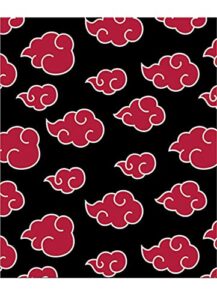 great eastern entertainment naruto shippuden akatsuki throw blanket, multicolor