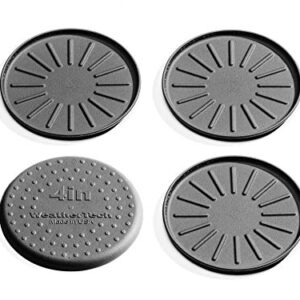 WeatherTech 4" Coasters Black - 8A4CSTBK