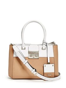 guess women’s martine satchel bag handbag