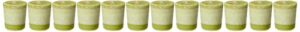 aloha bay votive eco palm wax candle, lemon verbena, 2 ounce