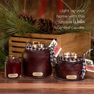 A Cheerful Giver — Holiday Homecoming - 34oz Papa Scented Candle Jar with Lid - Keepers of the Light - 155 Hours of Burn Time, Gift for Women, Black