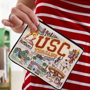 Catstudio University of Southern California (USC) Collegiate Zipper Pouch Purse | Holds Your Phone, Coins, Pencils, Makeup, Dog Treats, & Tech Tools