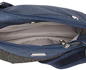 Baggallini Womens Anti Theft Cross Over Crossbody Hobo, Steel Blue Antitheft, One Size US