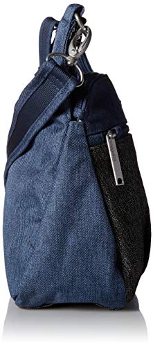 Baggallini Womens Anti Theft Cross Over Crossbody Hobo, Steel Blue Antitheft, One Size US