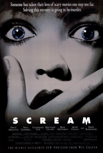 Scream - 1996 - 11 x 17 Movie Poster - Style B,Bedroom