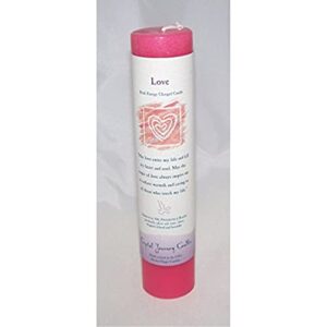 crystal journey candle pillar love, 1 ea