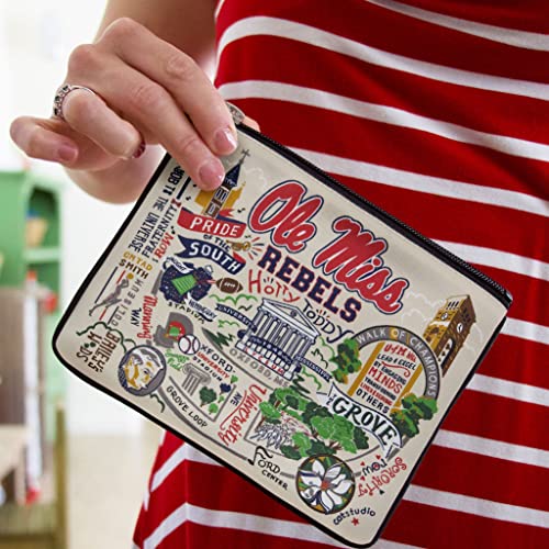 Catstudio University of Mississippi (Ole Miss) Collegiate Zipper Pouch Purse | Holds Your Phone, Coins, Pencils, Makeup, Dog Treats, & Tech Tools