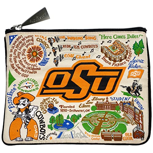 Catstudio Oklahoma State University Collegiate Zipper Pouch Purse | Holds Your Phone, Coins, Pencils, Makeup, Dog Treats, & Tech Tools