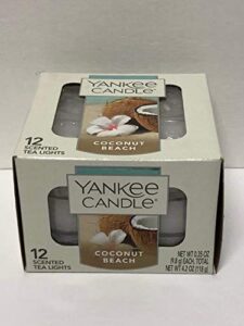 yankee candle coconut beach 12 tea lights