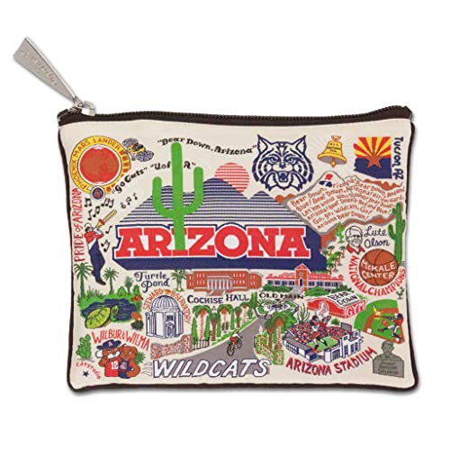 Catstudio University of Arizona Collegiate Zipper Pouch Purse | Holds Your Phone, Coins, Pencils, Makeup, Dog Treats, & Tech Tools