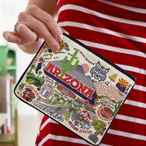 Catstudio University of Arizona Collegiate Zipper Pouch Purse | Holds Your Phone, Coins, Pencils, Makeup, Dog Treats, & Tech Tools