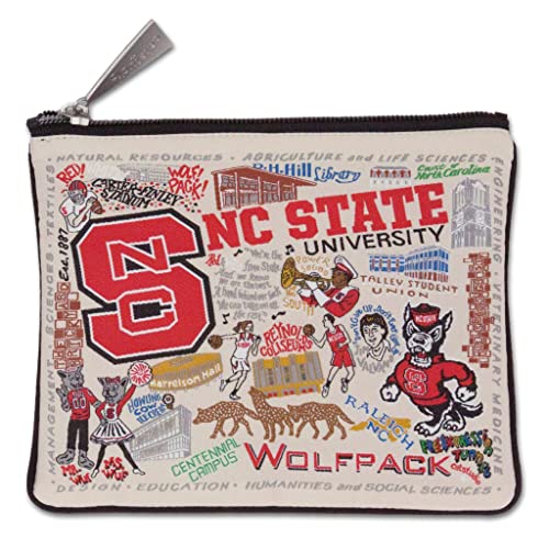 Catstudio North Carolina State University Collegiate Zipper Pouch Purse | Holds Your Phone, Coins, Pencils, Makeup, Dog Treats, & Tech Tools