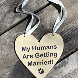 Pulse Brands Engagement Photo Prop Sign - My Humans are Getting Married - Engagement Gifts - Bride to Be - Engaged - Engagement Gifts for Couples