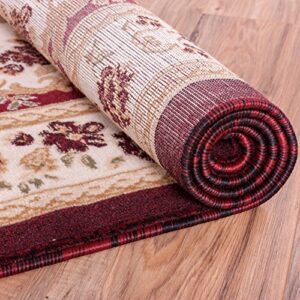 Well Woven Dulcet Versaille Red Traditional Area Rug 7'10" X 9'10"