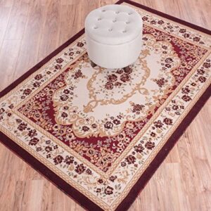 Well Woven Dulcet Versaille Red Traditional Area Rug 7'10" X 9'10"