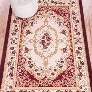 Well Woven Dulcet Versaille Red Traditional Area Rug 7'10" X 9'10"