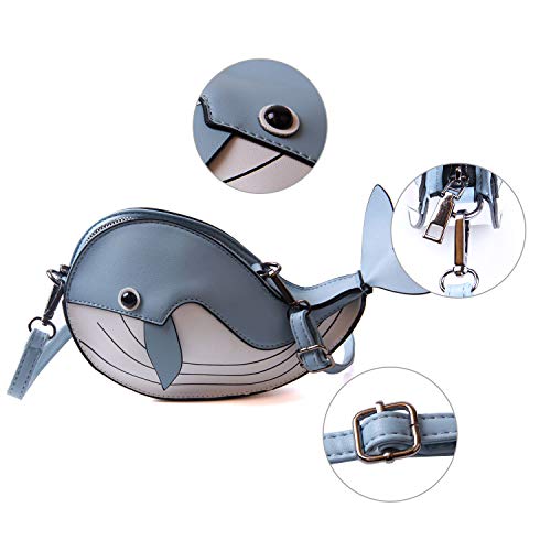 LUI SUI Women Whale Purse Animal Bags Chic Clutch Bags Cute Crossbody Shoulder Bags For Girls