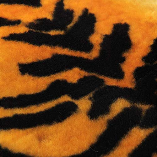 Gracefur Area Rug Tiger and Leopard Skin Printed Decor Rugs Super Soft Real Australia Sheepskin Carpet for Living Room, Bed Room, Sofa and so on 1 pelt (Tiger)