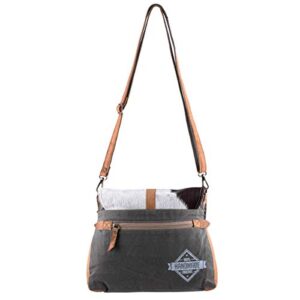 SIXTEASE Womens Shoulder Bag Vintage Style Shoulder Bags for Women - Made with Genuine Leather, Upcycled Canvas, or Hair On - Handmade, Adjustable Strap, Brass and Zinc Hardware - Goodhope