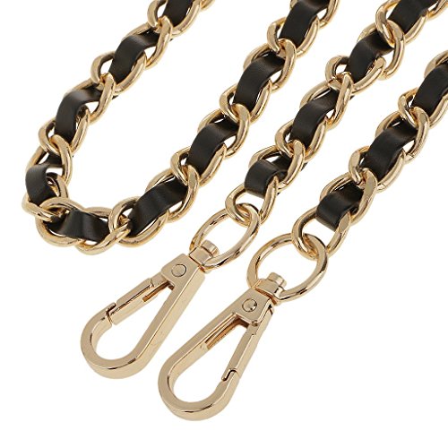 123Arts Chain Strap Iron Replacement Strap Handbag Shoulder Strap Bag Accessories with Drawstring Bag