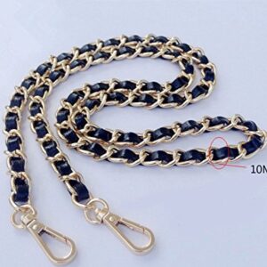 123Arts Chain Strap Iron Replacement Strap Handbag Shoulder Strap Bag Accessories with Drawstring Bag