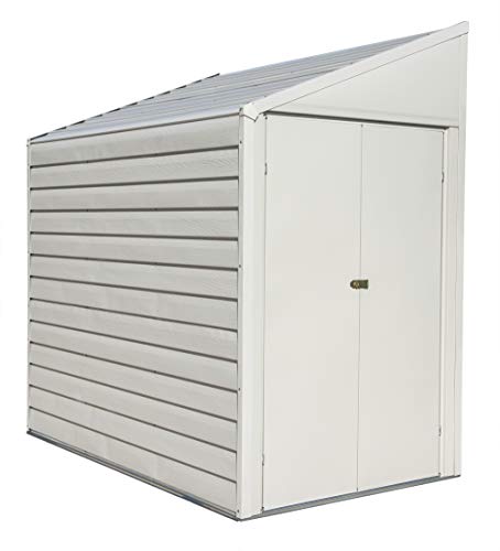 Arrow Shed 4' x 7' Yardsaver Compact Galvanized Steel Storage Shed with Pent Roof