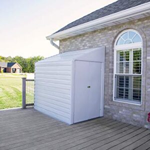 Arrow Shed 4' x 7' Yardsaver Compact Galvanized Steel Storage Shed with Pent Roof