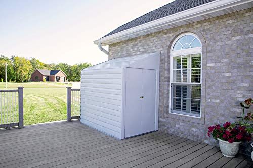 Arrow Shed 4' x 7' Yardsaver Compact Galvanized Steel Storage Shed with Pent Roof