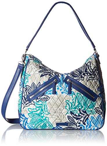 Vera Bradley Women's Cotton Vivian Hobo Satchel Purse, Santiago, One Size