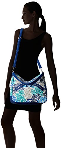 Vera Bradley Women's Cotton Vivian Hobo Satchel Purse, Santiago, One Size